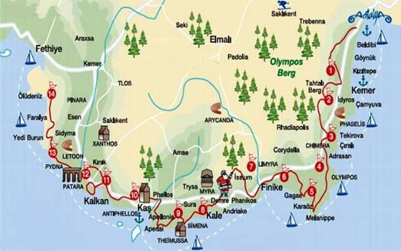 Recorrerse las rutas de la Lycian Way – barbierika